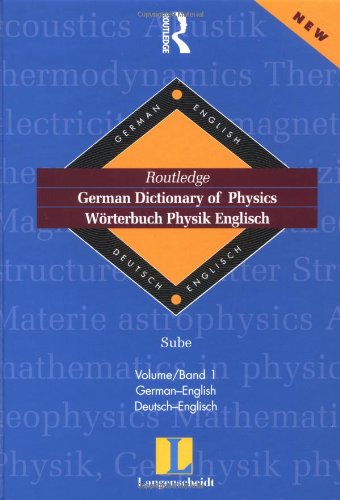 Amazon.com: German Dictionary of Physics/Worterbuch Physik Englisch ...
