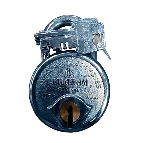 Ahmedabad Lock House Jalaram Prakash 68mm 10 Levers Steel Door Lock ...