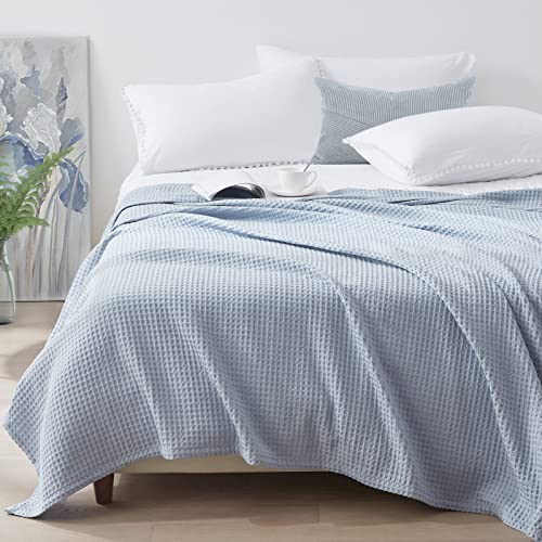 GRT Waffle Weave Blanket Queen Size for Bed - Soft Lightweight Cozy ...