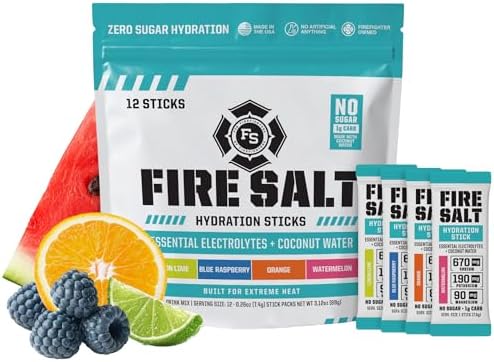 Amazon.com: Fire Science Fire Salt Hydration Sticks, Electrolytes ...