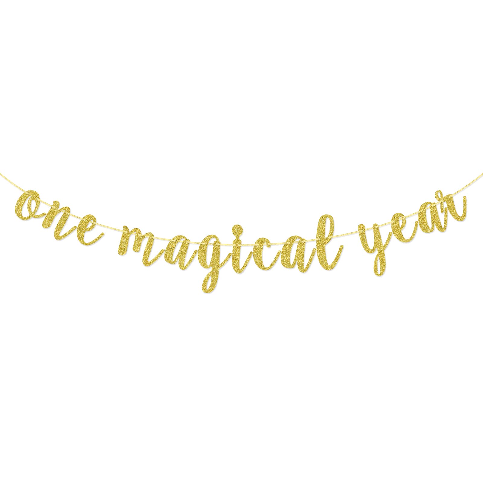 Amazon.com: One Magical Year Banner, Princess First Birthday, 1st ...