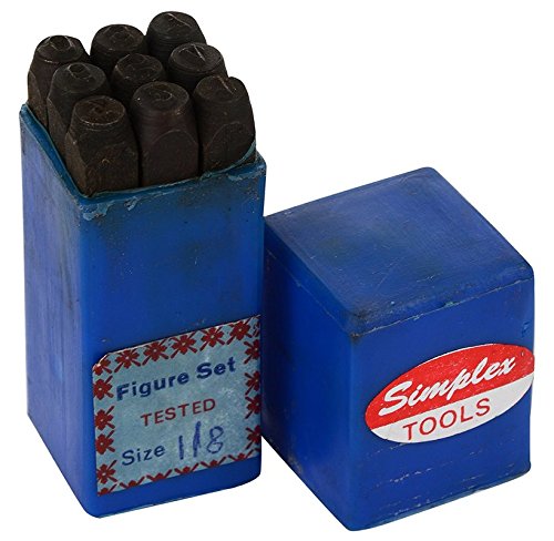 Simplex 3/8" Steel Punch Set for Number (Black, Pack of 9) … : Amazon ...