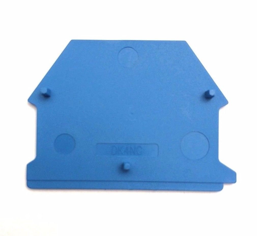 Buy Dinkle DK4NC-BL DIN Rail Terminal Block End Cover for DK2.5N-BL ...