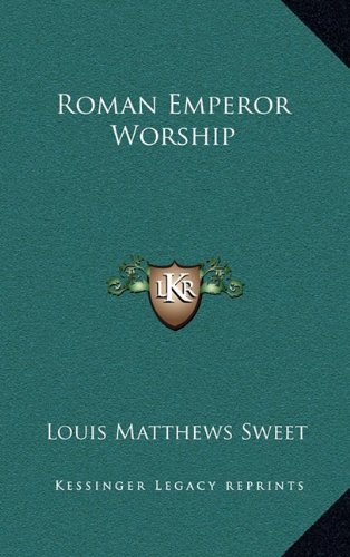 Roman Emperor Worship : Amazon.es: Libros