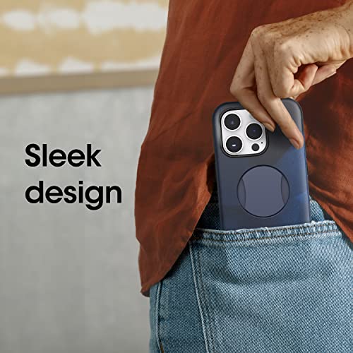 OtterBox iPhone 14 Pro (Only) OtterGrip Symmetry Series Case – BLUE STORM (Blue), built-in grip ...