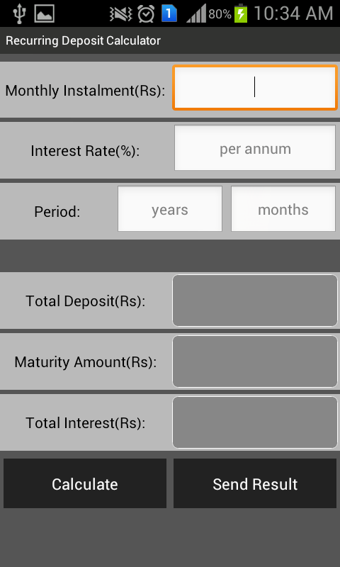 Recurring Deposit Calculator - App on Amazon Appstore