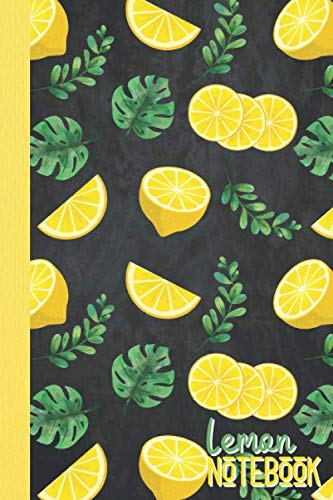 Lemon notebook: blank lined lemon journal or diary, perfect lemon ...