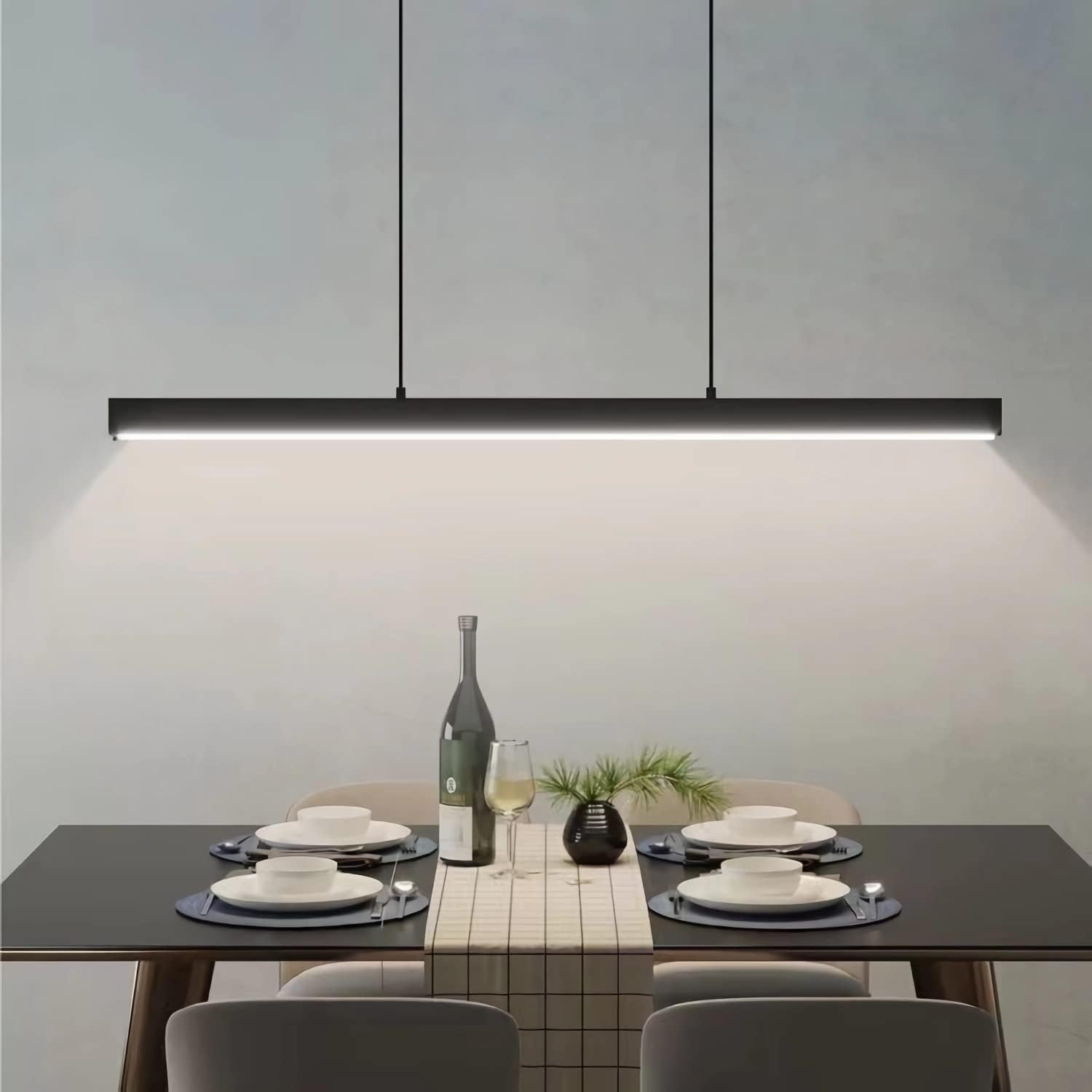 LED Pendant Light for Dining Table dimmable with Pendant lamp Height ...