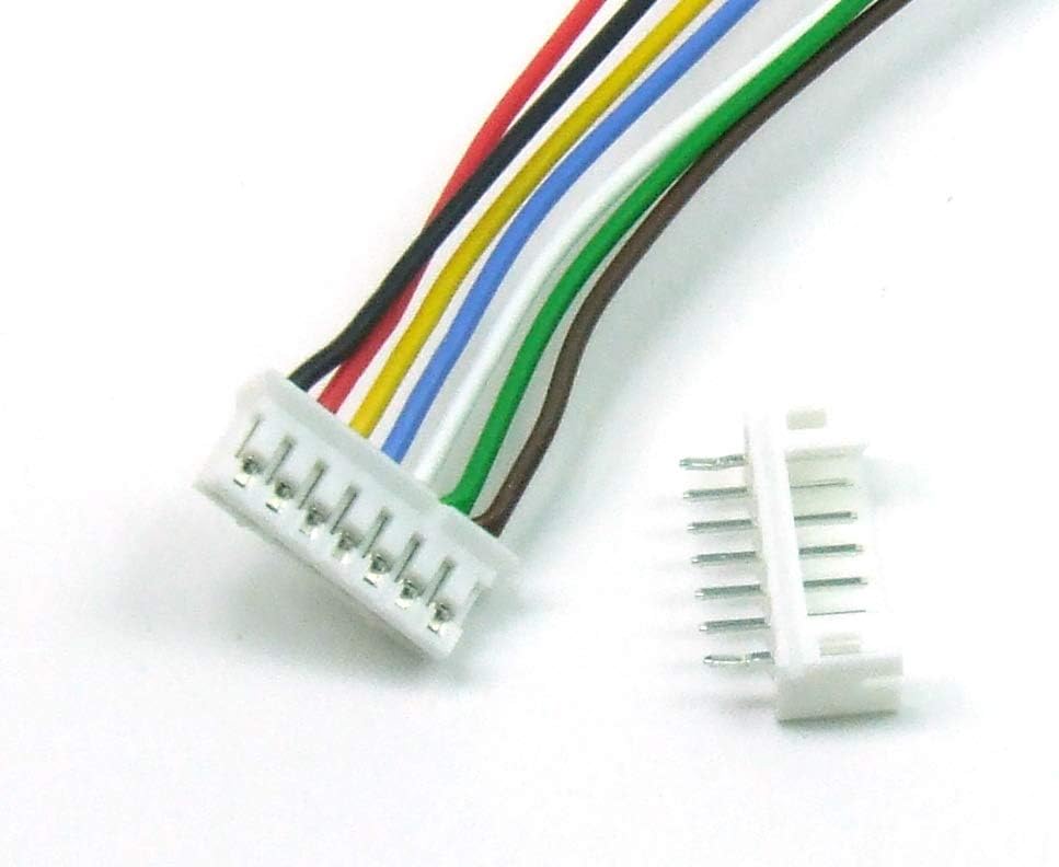 POPESQ® - Cable Conector Hembra + Conector Macho Recto 7 Pines PCB THT ...