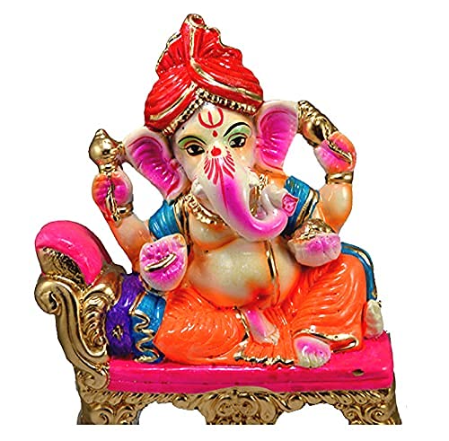 Buy Generic Eco-Friendly Lord Ganesha Idol Handcrafted Royal King ...