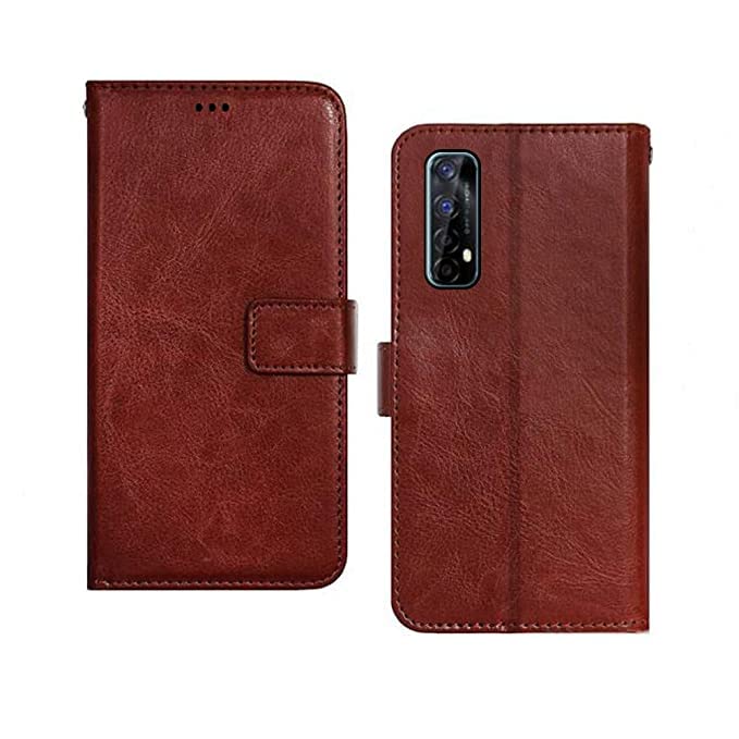 Luxury Counter Compatible for Realme 7i Realme C17 Flip Back Cover ...