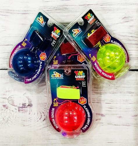 ShopMeFast Led Yo Yo Ball Toy for Kids, Ball Play Set Adjustable Velcro ...