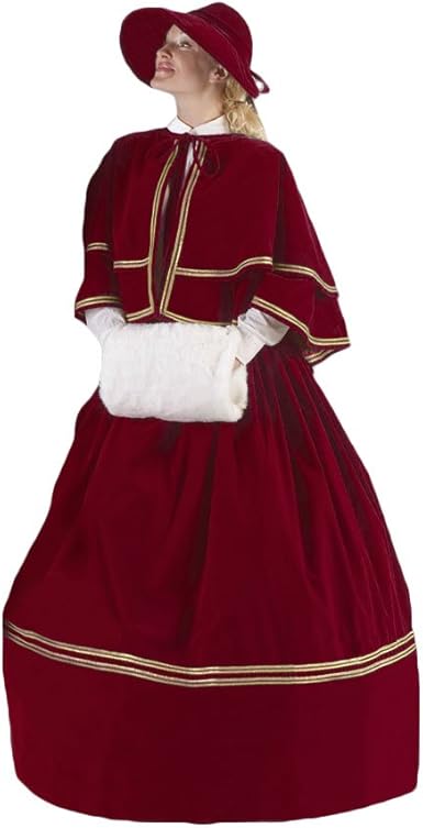 Amazon.com: Women's Charles Dickens Caroler Costume : Clothing, Shoes ...