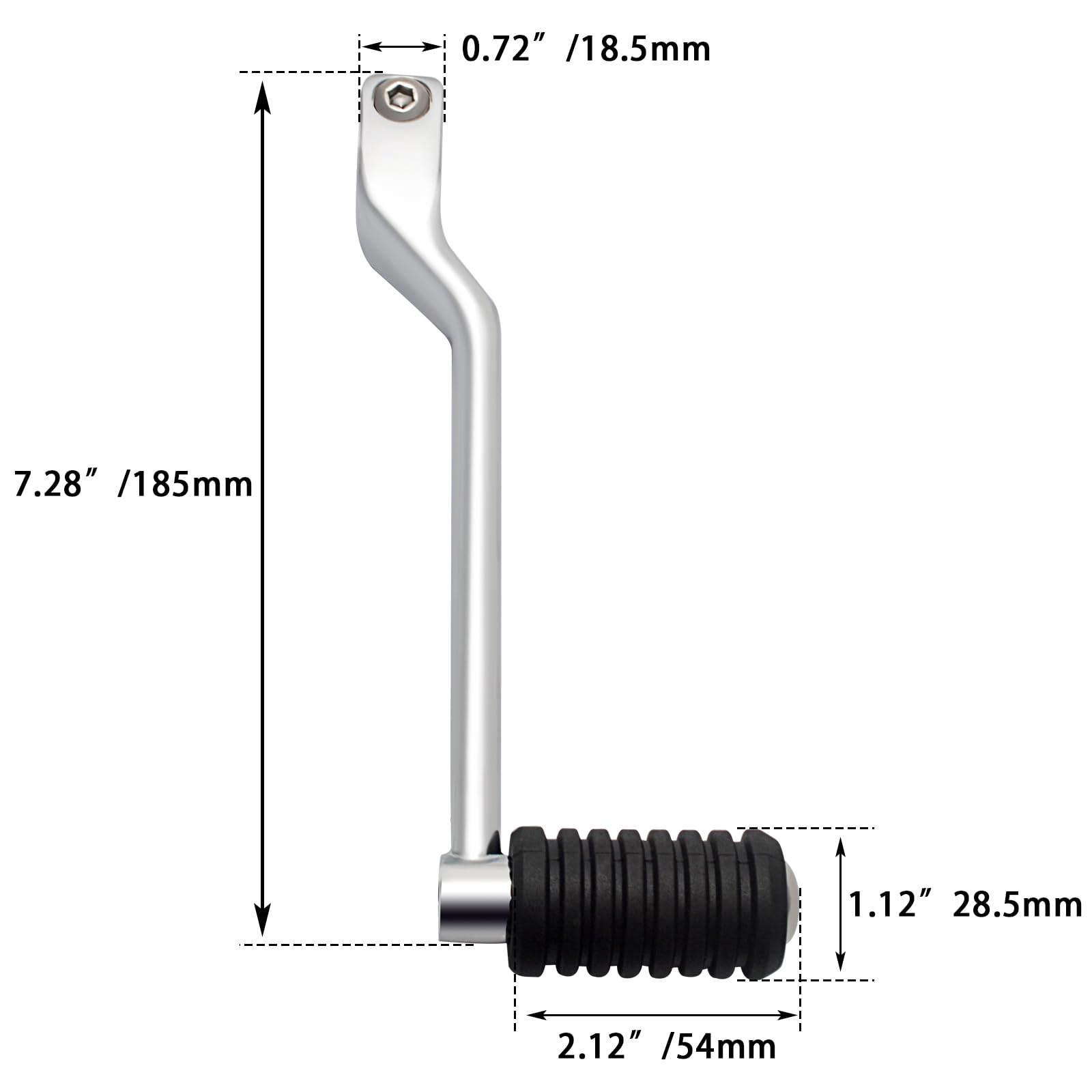 Snapklik.com : Heel/Toe Shifter Levers,Front+Rear Shifter Pegs For ...