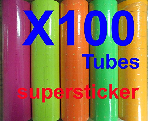 Amazon.com: iamlabels.com 100 Tubes Colors X 500 Tags labels Refill for ...
