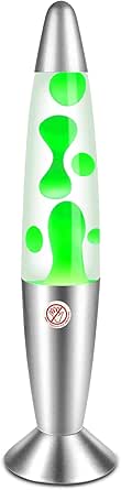 Green Magma Motion Lamp for Adults and Kids - 13.5 Inch Silver Base ...