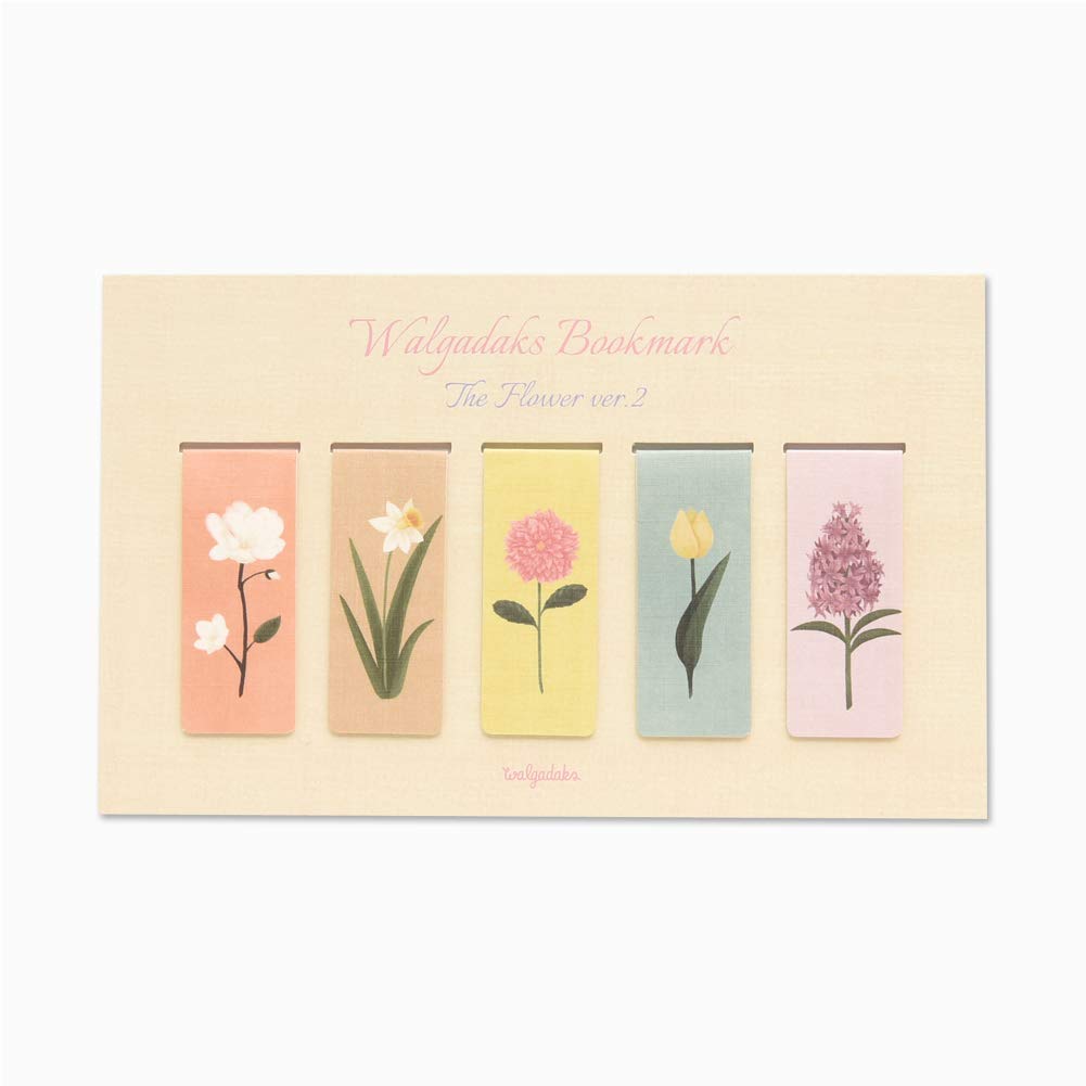 Amazon.com: Monolike Magnetic Bookmarks The Flower Ver.2, Set of 5 ...