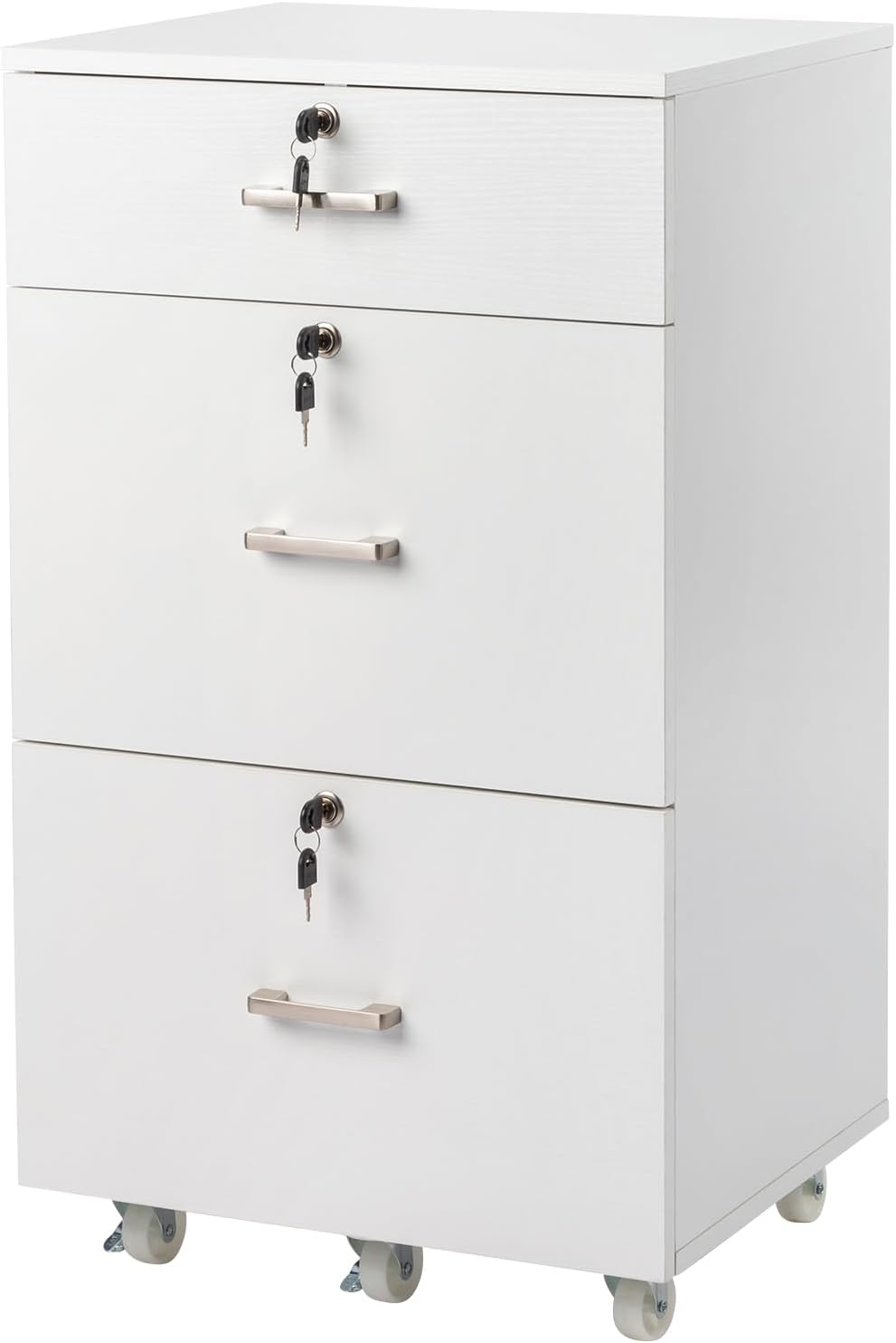 Amazon.com: Mobile File Pedestal,File Cabinet with 3 Drawers, Slim ...