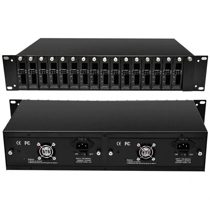 Hanutech 2U 14 Slots 19 inch Rack Mount Chassis, Double Power Supply ...