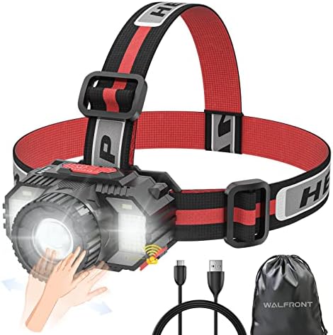 Amazon.com: Walfront Rechargeable Headlamp, 19 LED 28000 High Lumen ...