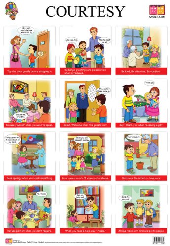 Amazon.in: Buy Courtesy & Care & Share - FRONT & BACK (Educational Wall ...