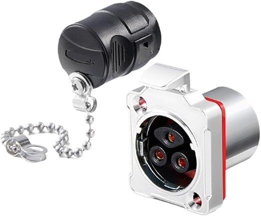 Solder Type 25A BD24 Aviation Plug and Socket 3-pin snap-on Power ...