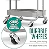 Amazon.com: 3 Tier Rolling Cart, with Table Top, Rolling Storage Cart ...
