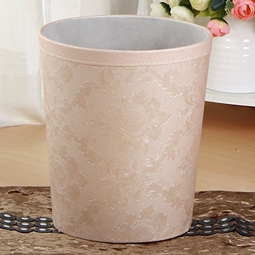 Be Cool PU Dustbin Beige Flower Print Embossed Fancy Dustbin : Amazon ...