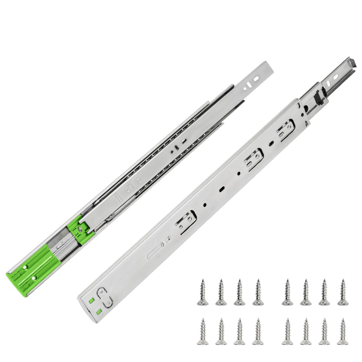 6 Pairs 16 inch Drawer Slides Soft-Close Full Extension Side Mount Ball ...