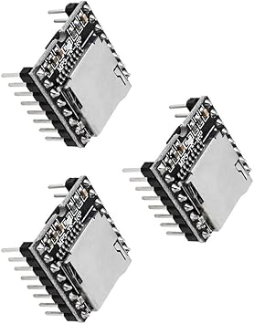 Lot de 3 modules programmables pour lecteur DFPlayer Mini MP3 16P TF ...