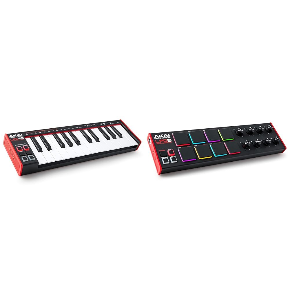 Amazon.com: Beat Maker Bundle - AKAI Professional LPK25 and LPD8 - USB ...