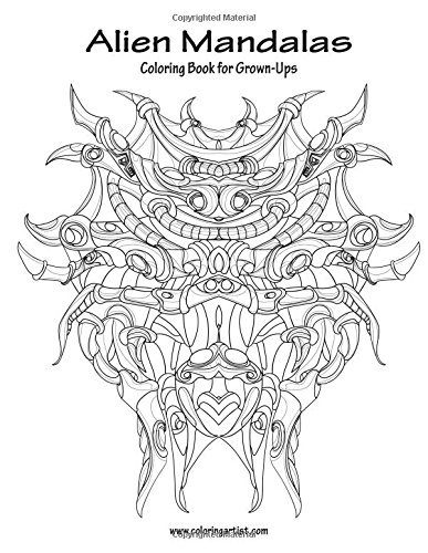 Alien Mandalas Coloring Book for Grown-ups | Amazon.com.br