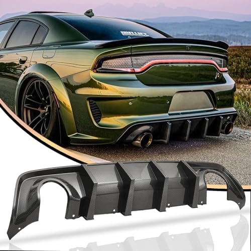 Amazon.com: WildWell Charger Rear Diffuser for Dodge Charger Widebody ...