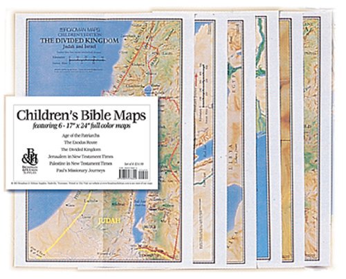 Children's Bible Maps, Set Of 6: Broadman & Holman Publishers ...