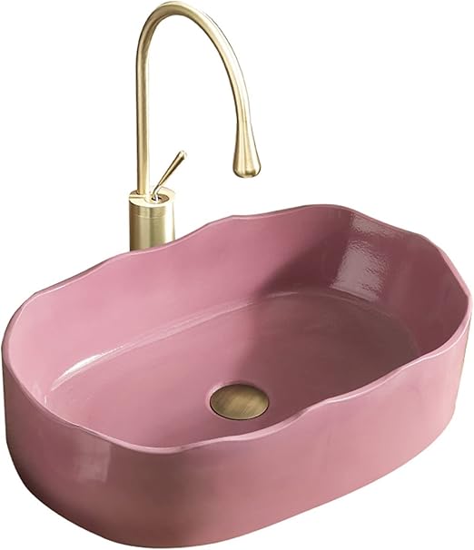 Amazon.com: HIHELO Bathroom Vessel Sinks Bathroom Vessel Sink, 21 Inch ...