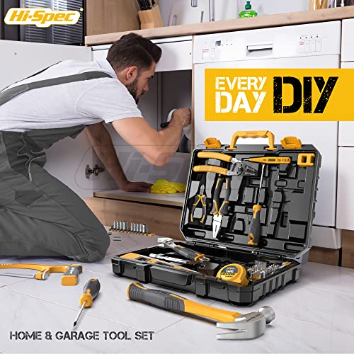 Hi-Spec 82pc Home & Garage Mechanics Tool Kit Set. Complete Essential ...