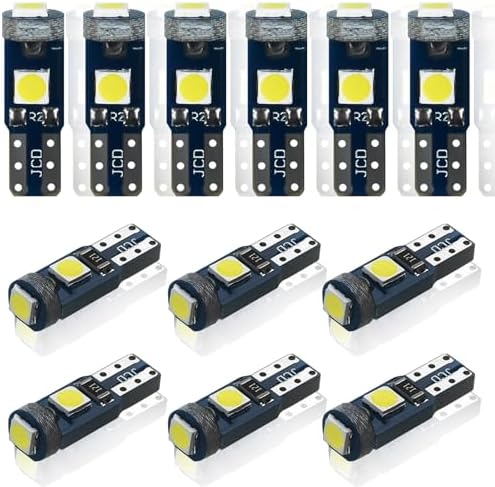 Amazon.com: Pack Of 12 T5 Led Bulbs,T5 3030 3smd Led Bulb Auto Car ...
