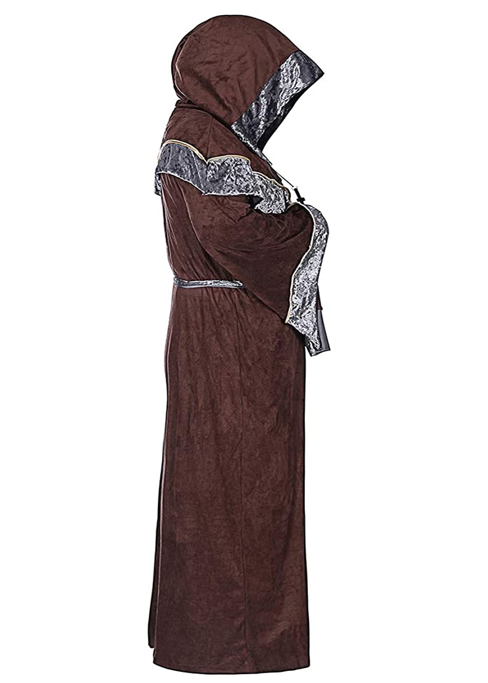 Mystic Sorcerer Robe Halloween Cosplay Costumes for Men, Adult Medieval ...