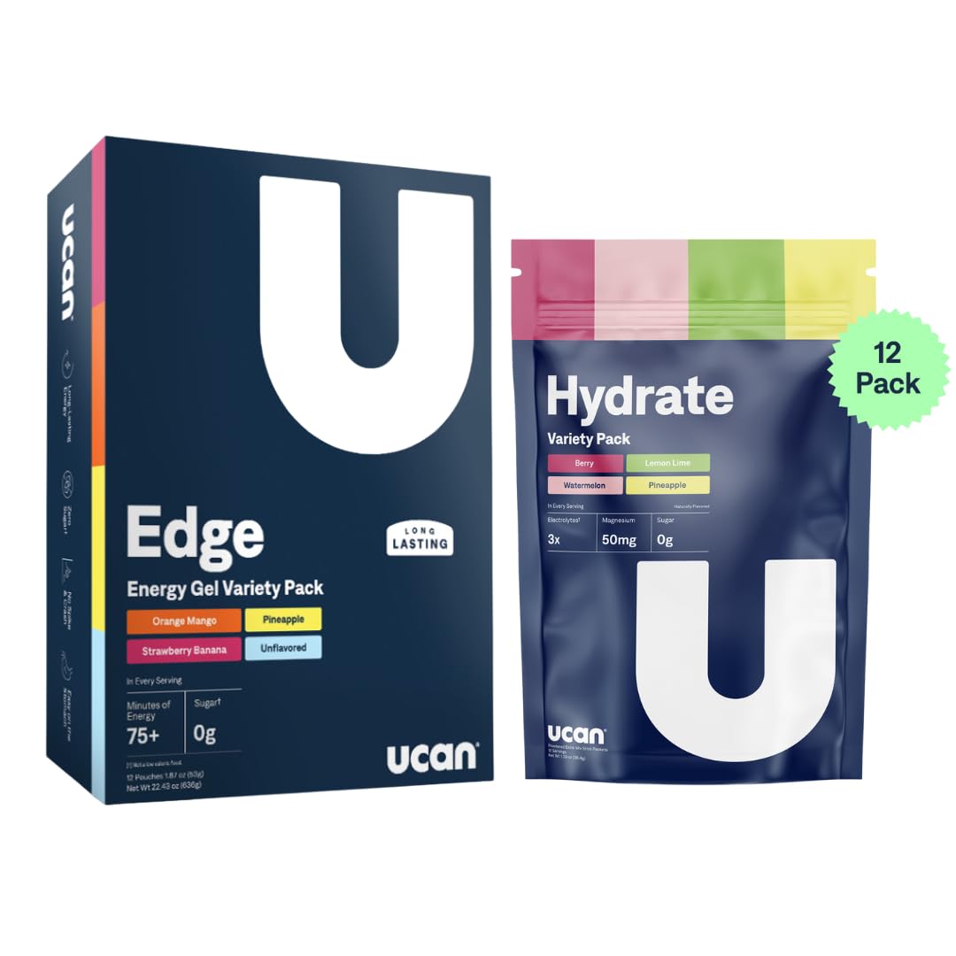 Amazon.com: UCAN Energy Gels and Hydrate Powder Variety Pack, or ...