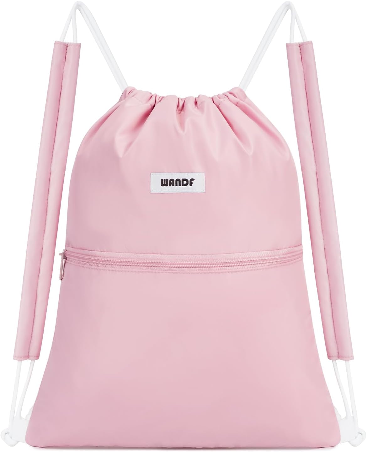 Amazon.com | WANDF Drawstring Backpack Sports Gym Bag with Shoulder ...