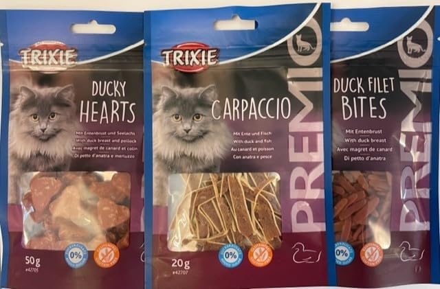 Cat Treats Variety Pack (3 Packets) - Duck & Fish Flavours : Amazon.co ...