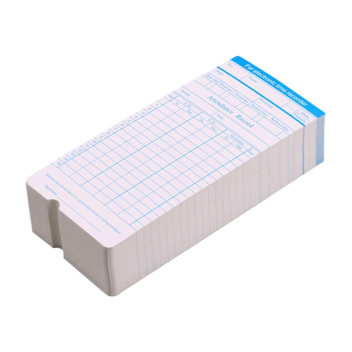 Amazon.com: Quflaivy 95 Count Monthly Time Clock Cards Timecard for ...