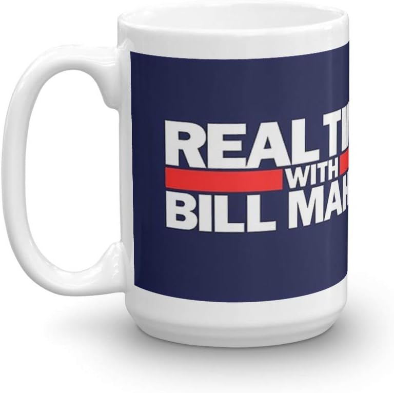 Amazon.com: Real time with Bill Maher mug. 15 Oz Ceramic Glossy Mugs ...