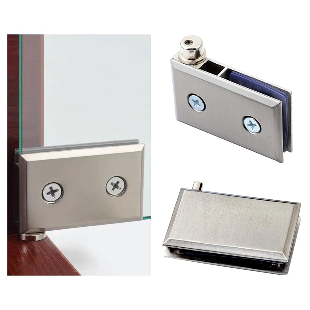 2 Glass Door Hinges Door Hinges Pivot Hinges Frameless Cabinet Pivot ...
