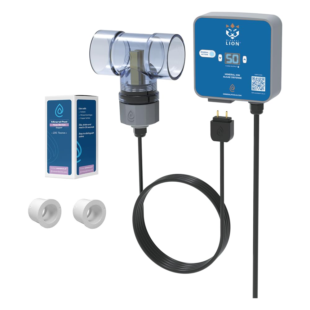 Amazon.com : Mineral Lion Pool Ionizer by ClearBlue Ionizer - Self ...