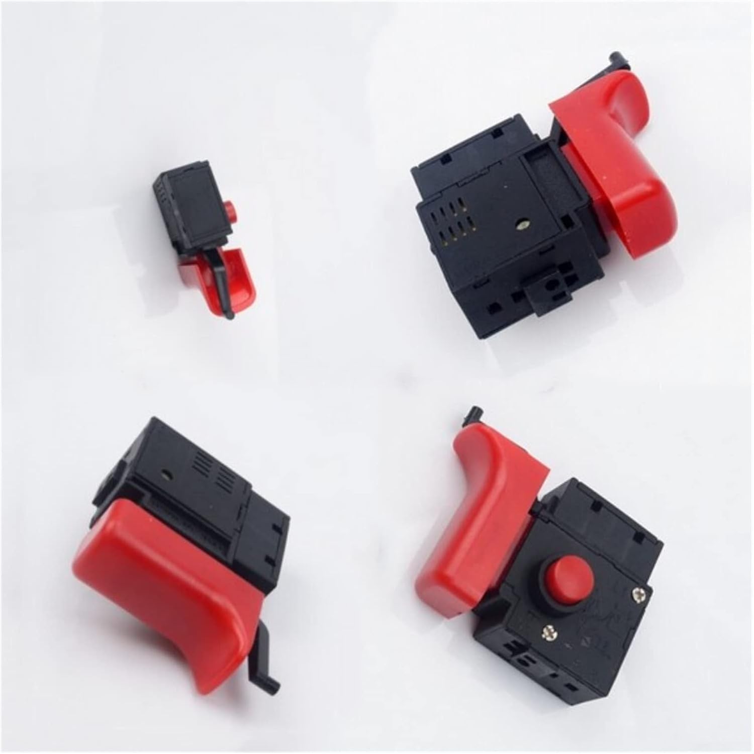 250V 6A 5E4 Lock On Power Tool Electric Drill Trigger Switch Black Red ...