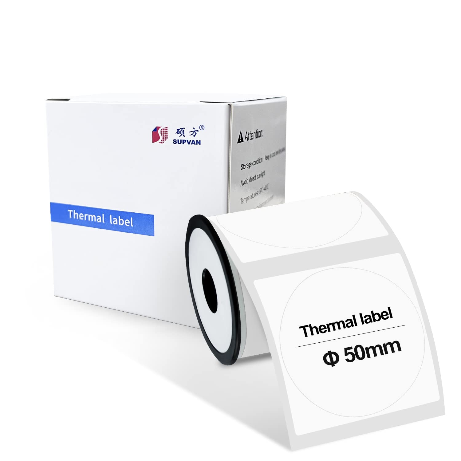 Snapklik.com : SUPVAN T50M Round Circle Label Tape - Thermal Multi ...