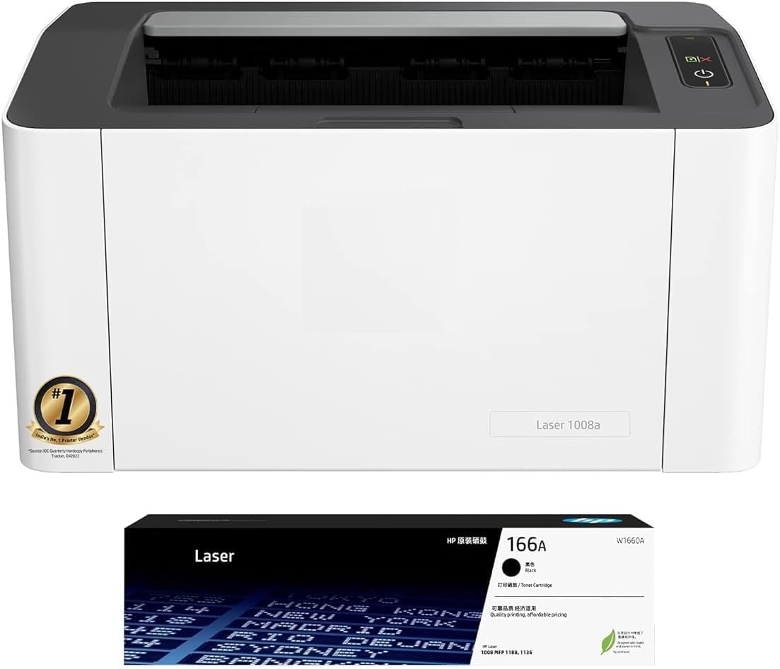Laser 1008A Wired Monochrome Laser Printers,Single Function,Print,Hi ...