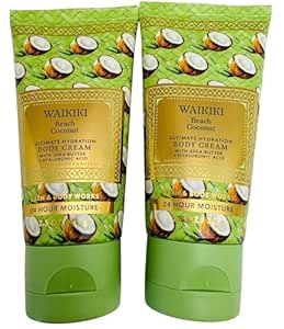 Amazon.com : Bath & Body Works Waikiki Beach Coconut Travel Size Ultimate Hydration Body Cream 2 ...