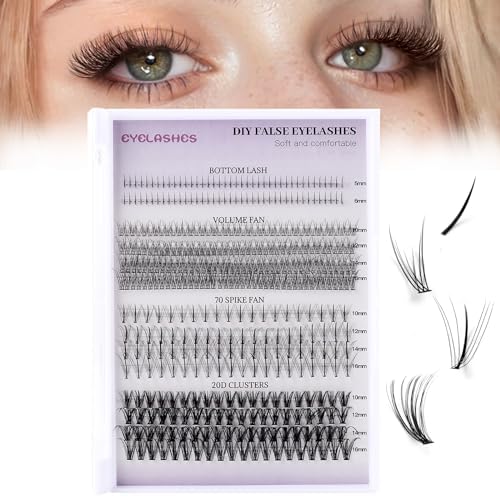 Amazon.com: SLSXNL Lash Clusters D Curl Cluster Eyelash Extensions ...